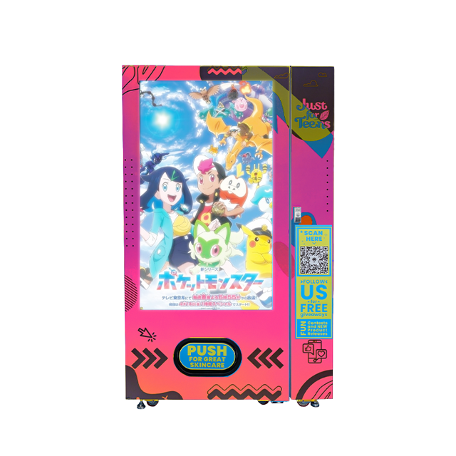 Pokemon merchandise vending machine, equipped with large screen and ...